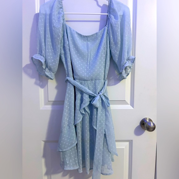 Francesca's Collections | Dresses | Francesca Trixxi Light Blue Mini ...